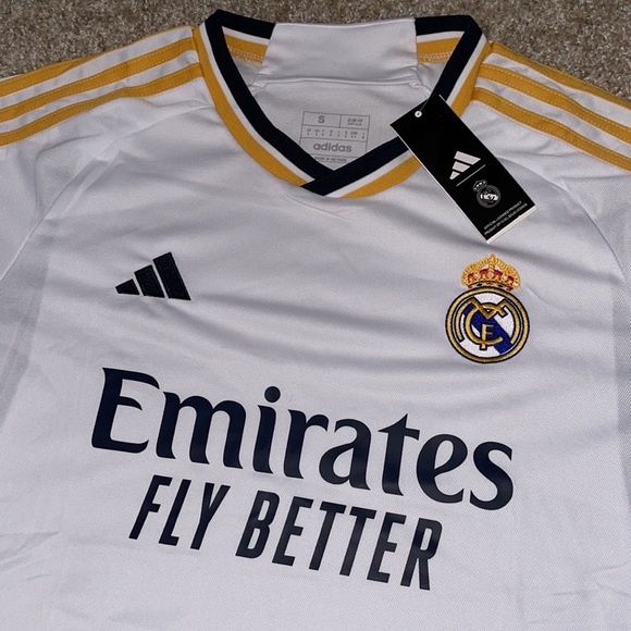 adidas | Shirts | Adidas Real Madrid 2232024 Mens Home Soccer Jersey ...